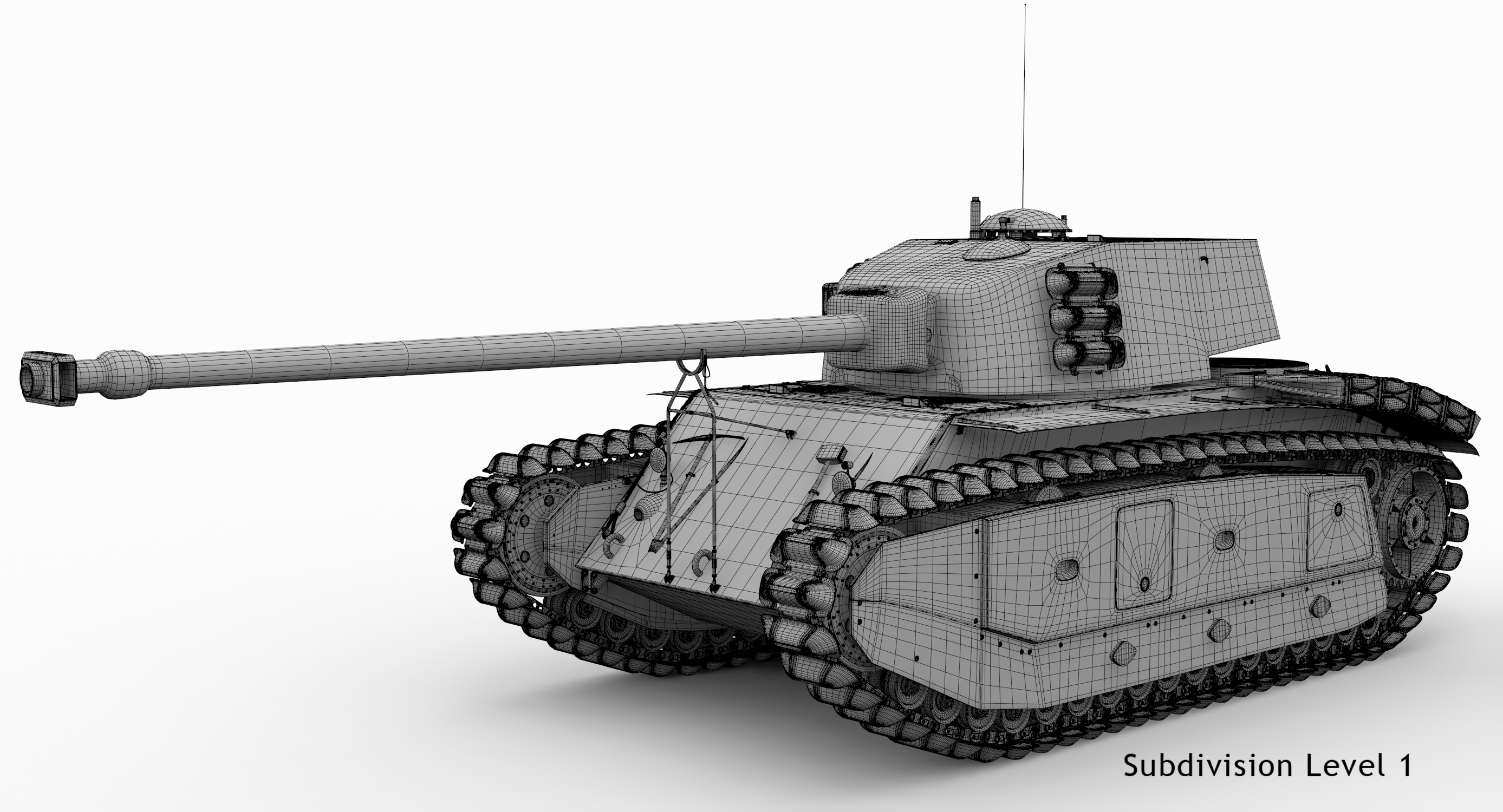 French arl 44 tank model - TurboSquid 1319658