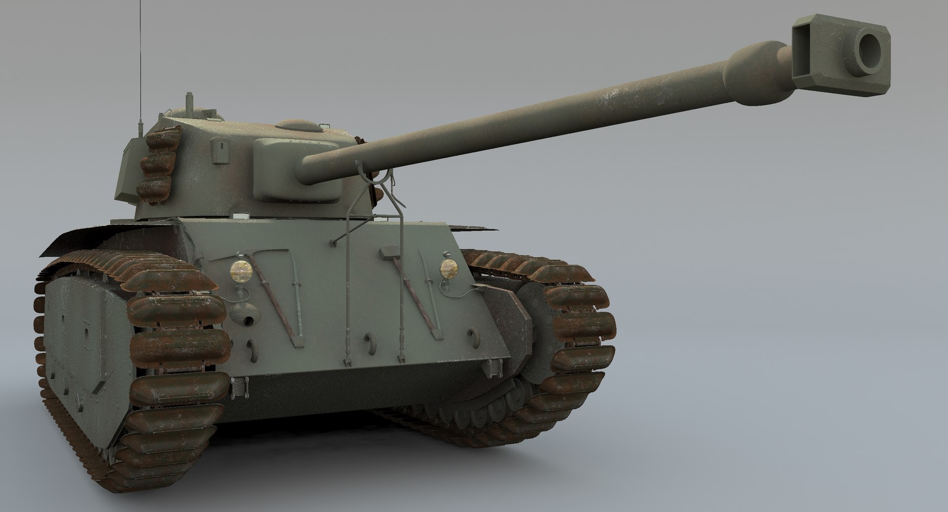 French Arl 44 Tank Model - TurboSquid 1319658