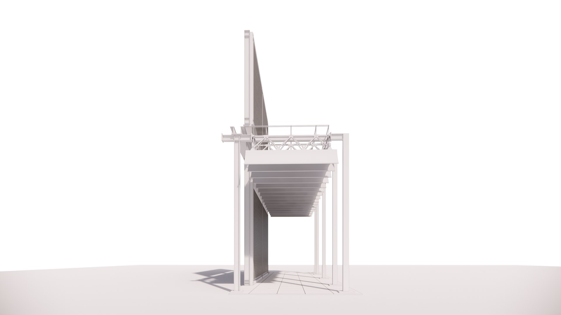 Menil Collection Exterior Structure Model - TurboSquid 1857376