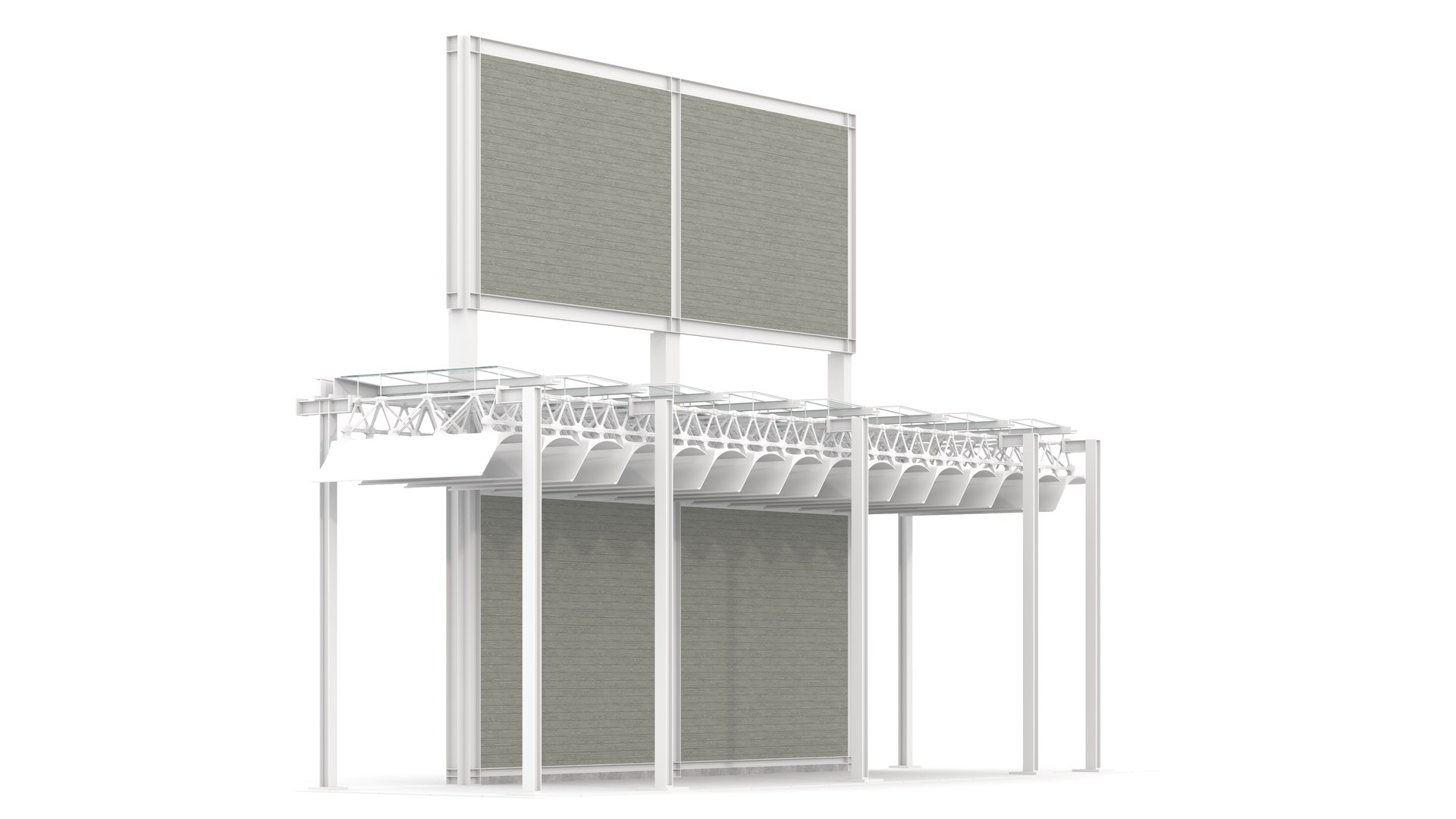 Menil Collection Exterior Structure Model - TurboSquid 1857376
