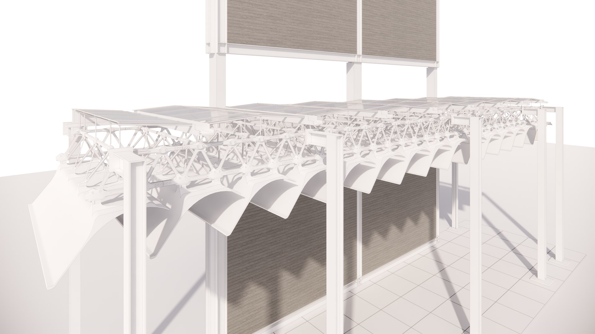 Menil Collection Exterior Structure Model - TurboSquid 1857376
