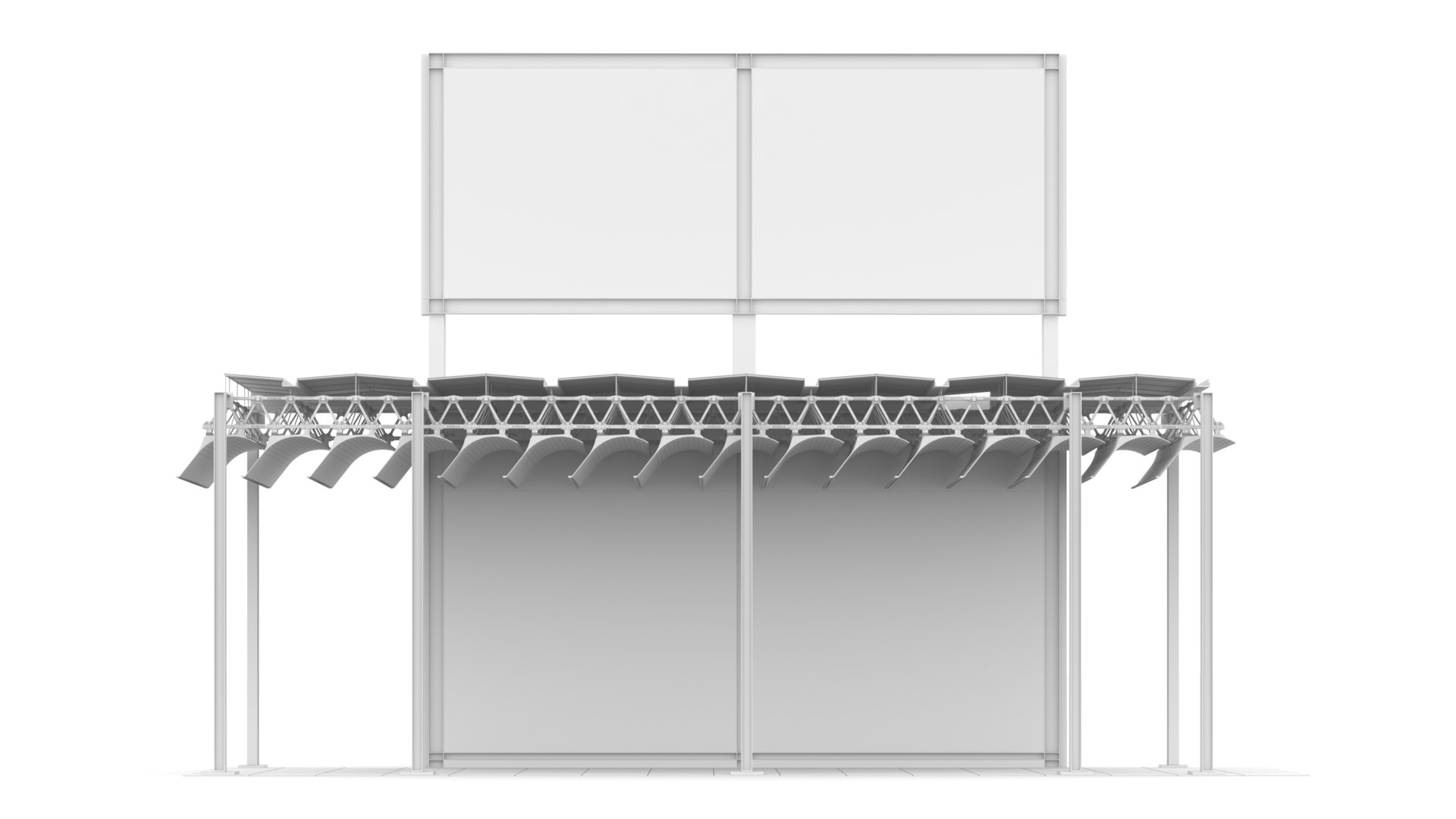 Menil Collection Exterior Structure Model - TurboSquid 1857376
