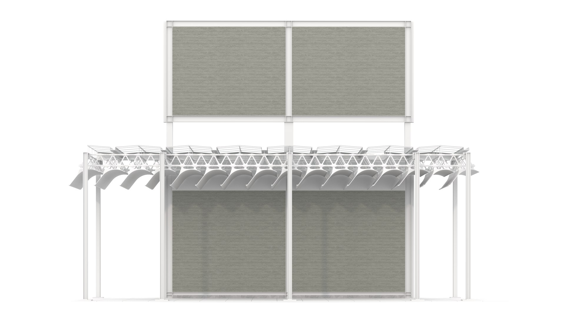 Menil Collection Exterior Structure Model - TurboSquid 1857376