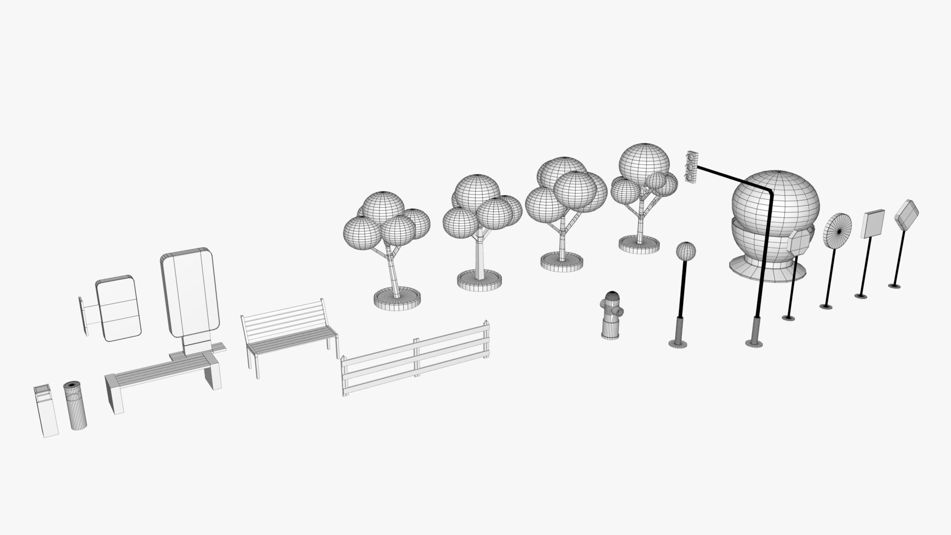3D Model City Tree Object - TurboSquid 1898418