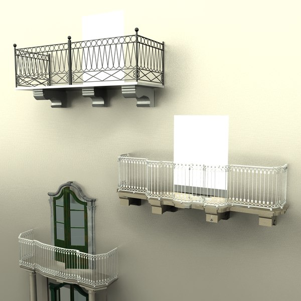 Free 3D classic balcony - TurboSquid 1396580