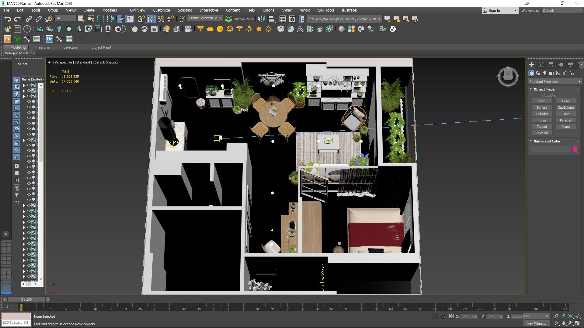 3D Model Apartment 06 - Maiholuxury - MAX FBX OBJ SKP Simlab Collada Blender - TurboSquid 2279208