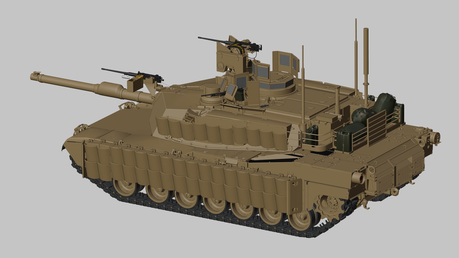 M1A2 Abrams Main Battle Tank Model - TurboSquid 2332243