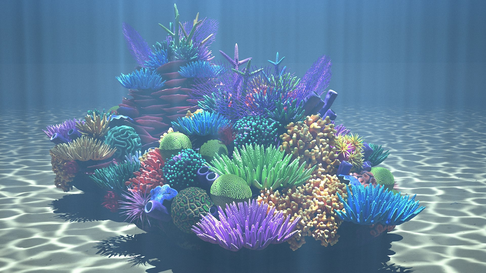 Coral reef 03 3D - TurboSquid 1487117