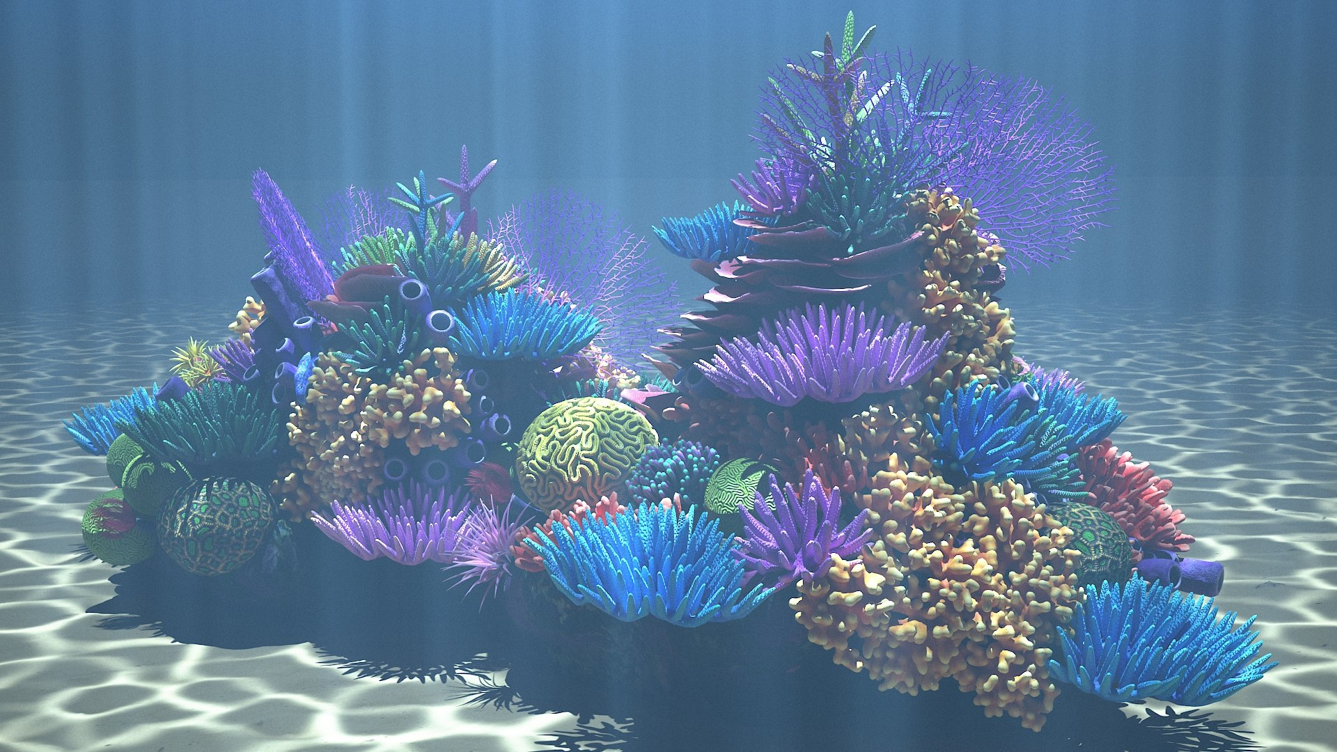 Coral Reef 03 3D - TurboSquid 1487117