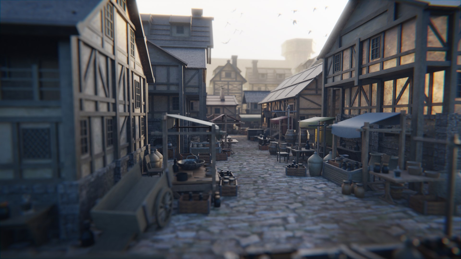 Simple Medieval House Pack 3D Model - TurboSquid 2388833