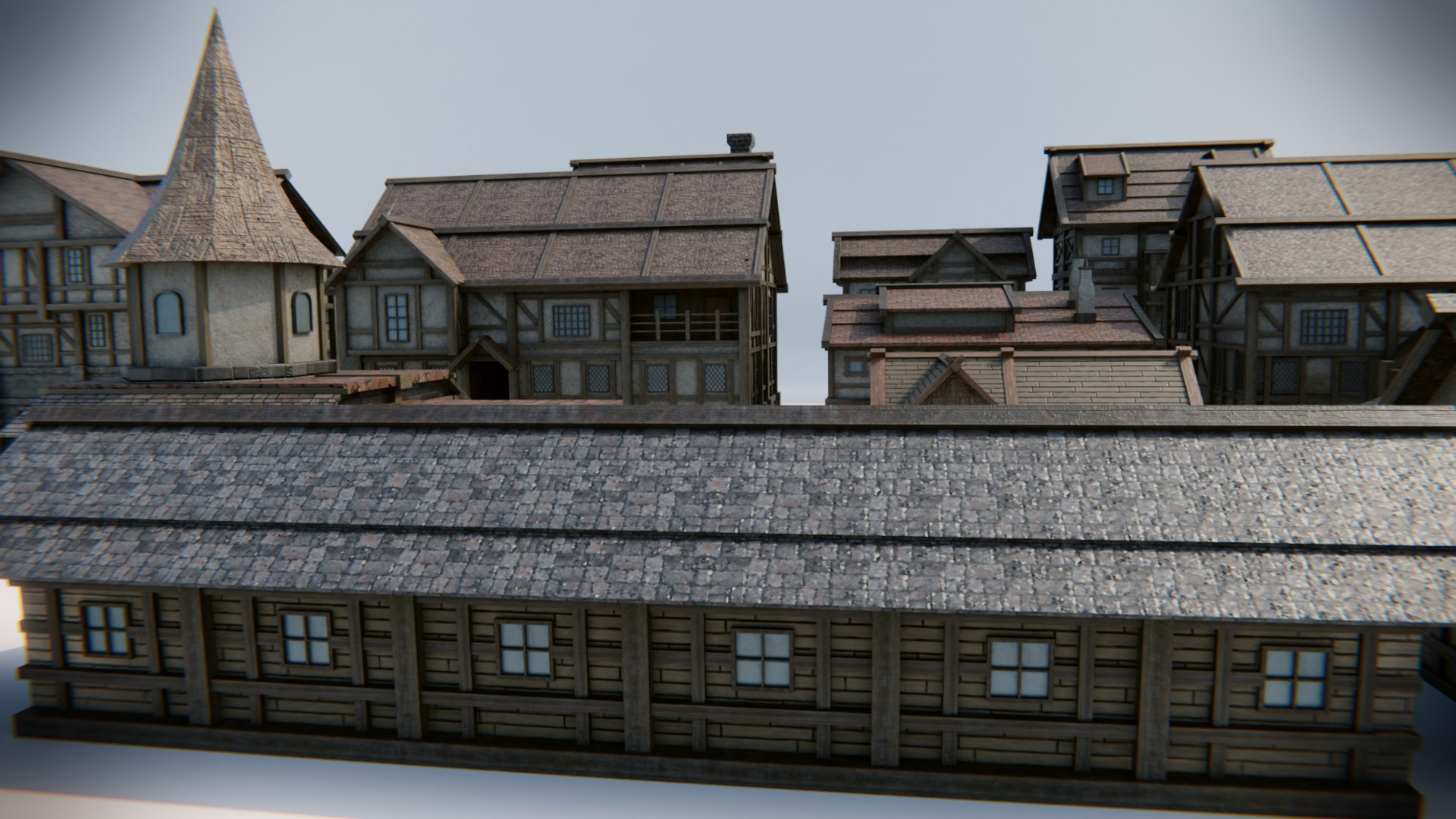 Simple Medieval House Pack 3D Model - TurboSquid 2388833