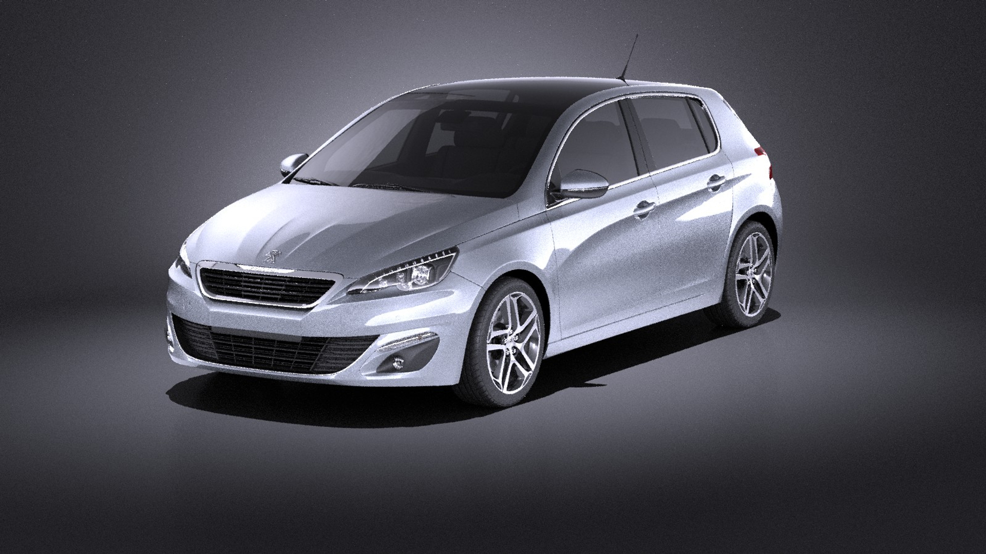 Peugeot 308 3D Model - TurboSquid 1198890