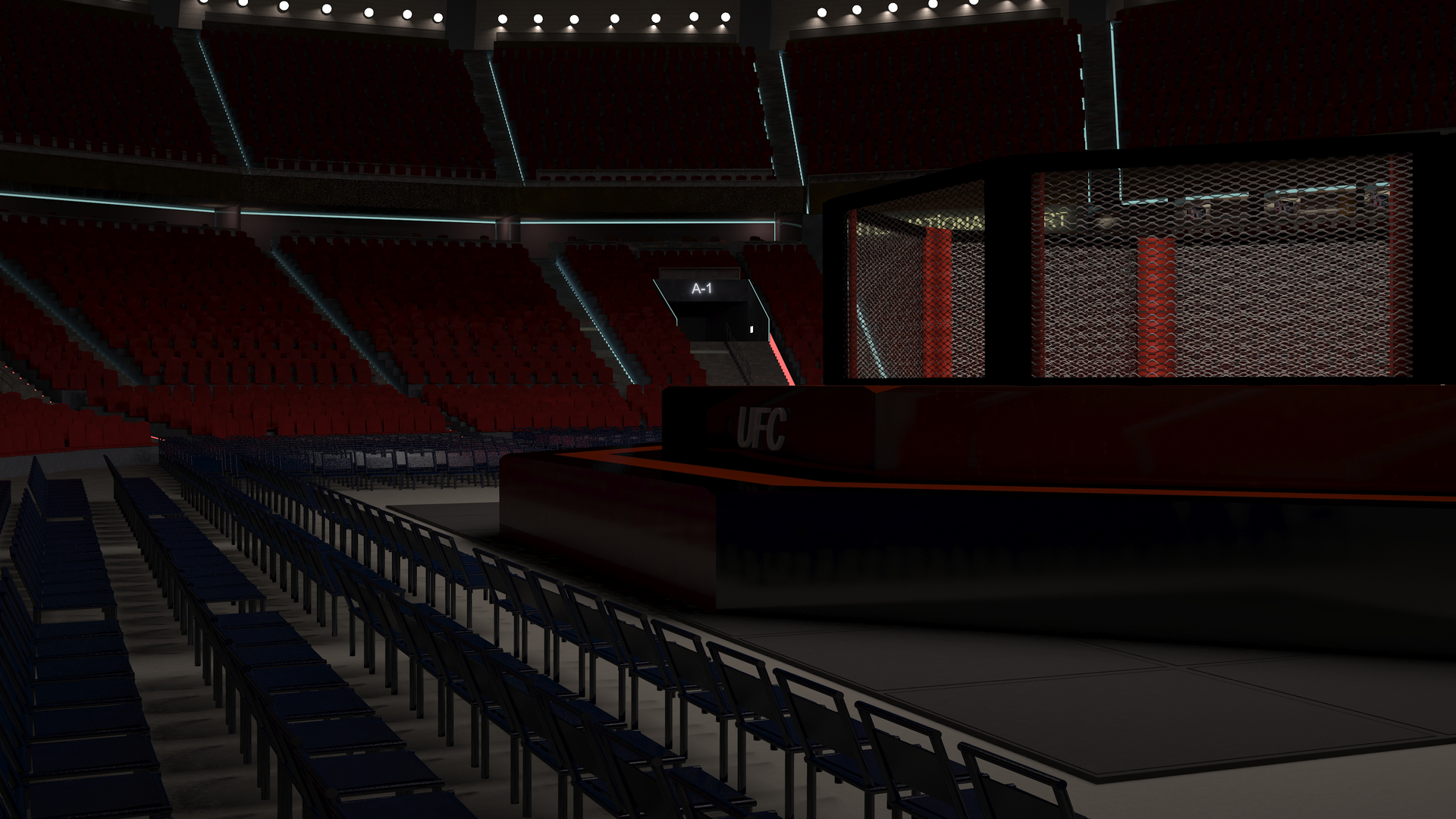 Ufc Arena and Locker Room 3D - TurboSquid 1754417