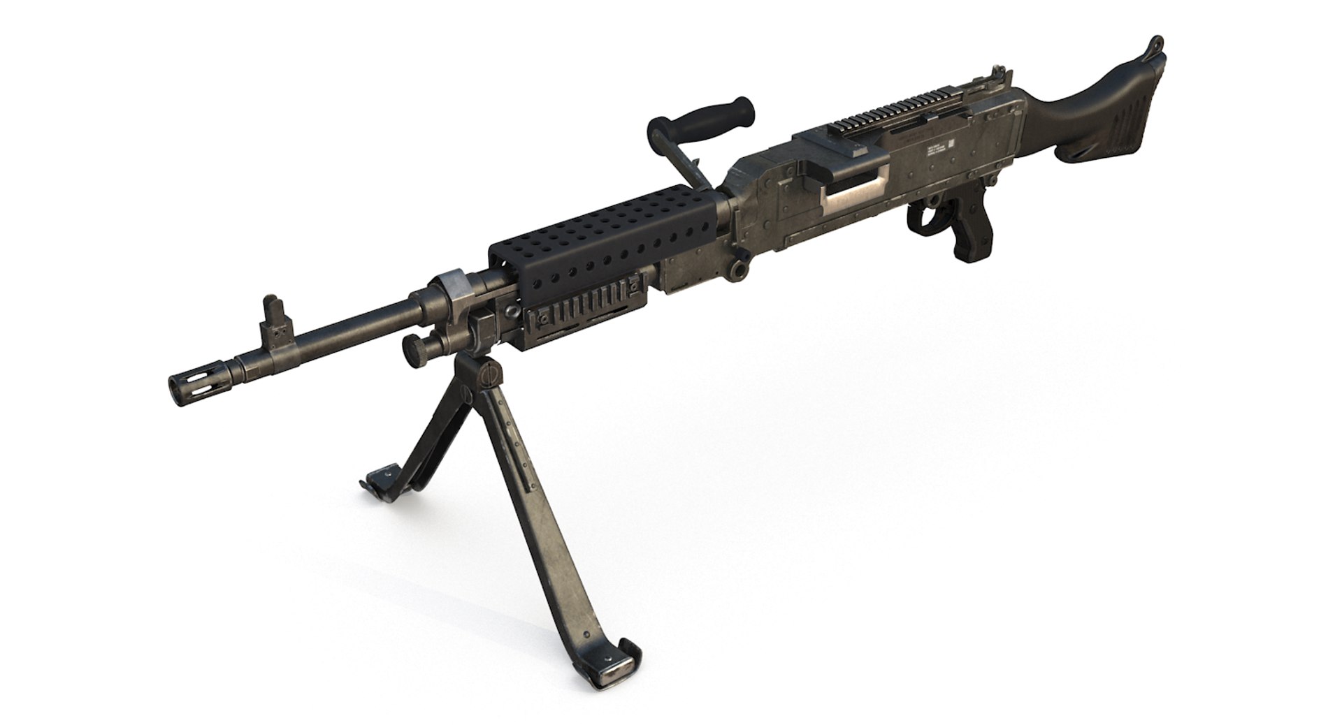M240b machine gun 3D - TurboSquid 1207009