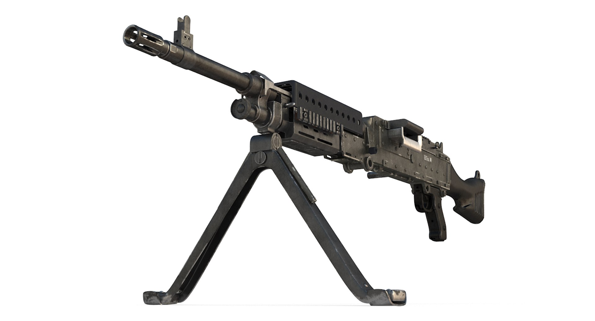 M240b machine gun 3D - TurboSquid 1207009