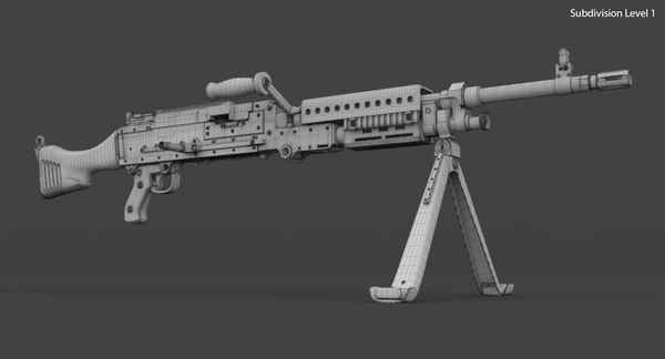 M240b machine gun 3D - TurboSquid 1207009