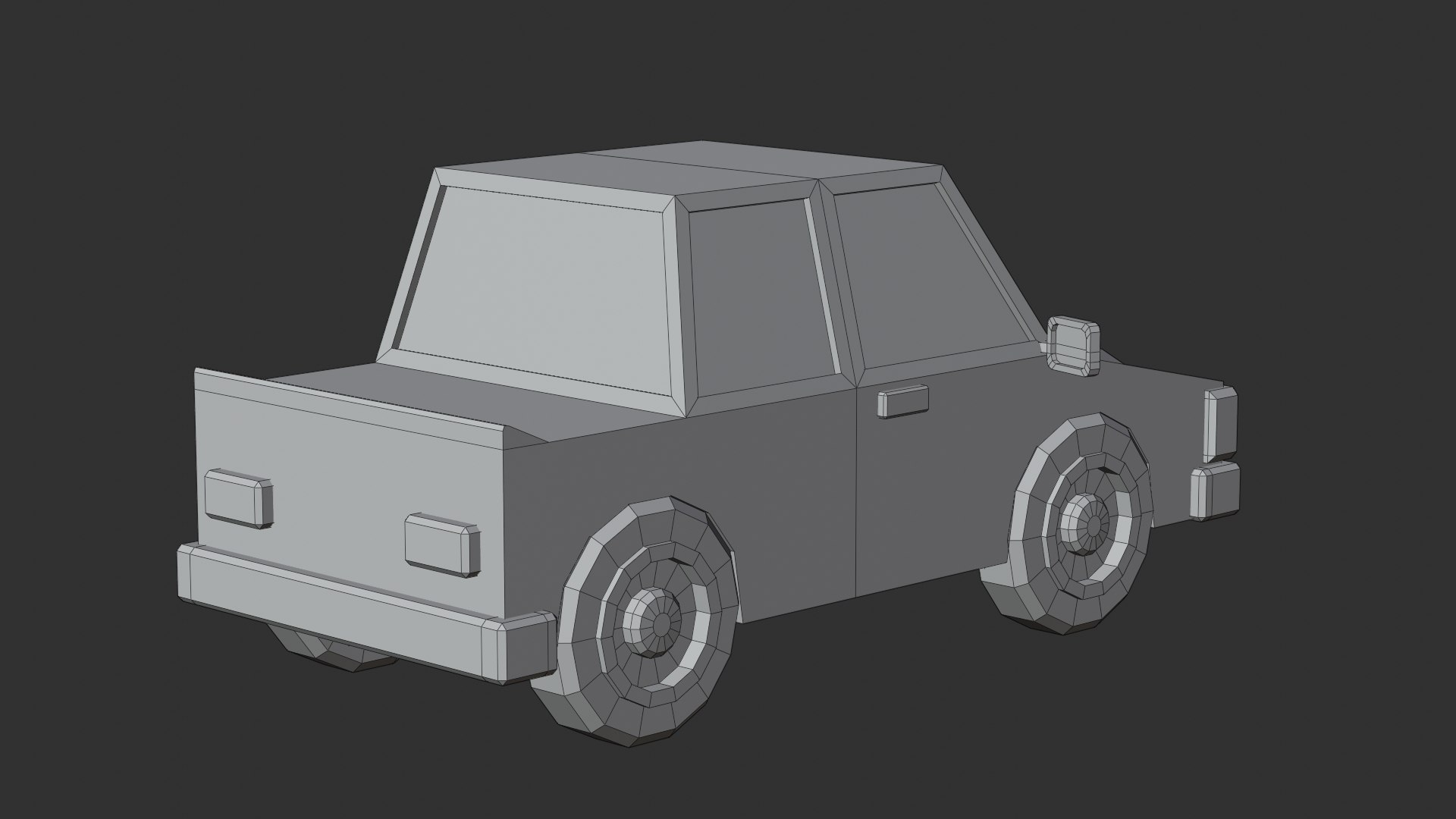 3D Cartoon Low Poly Car 02 - Sedan - TurboSquid 2239232