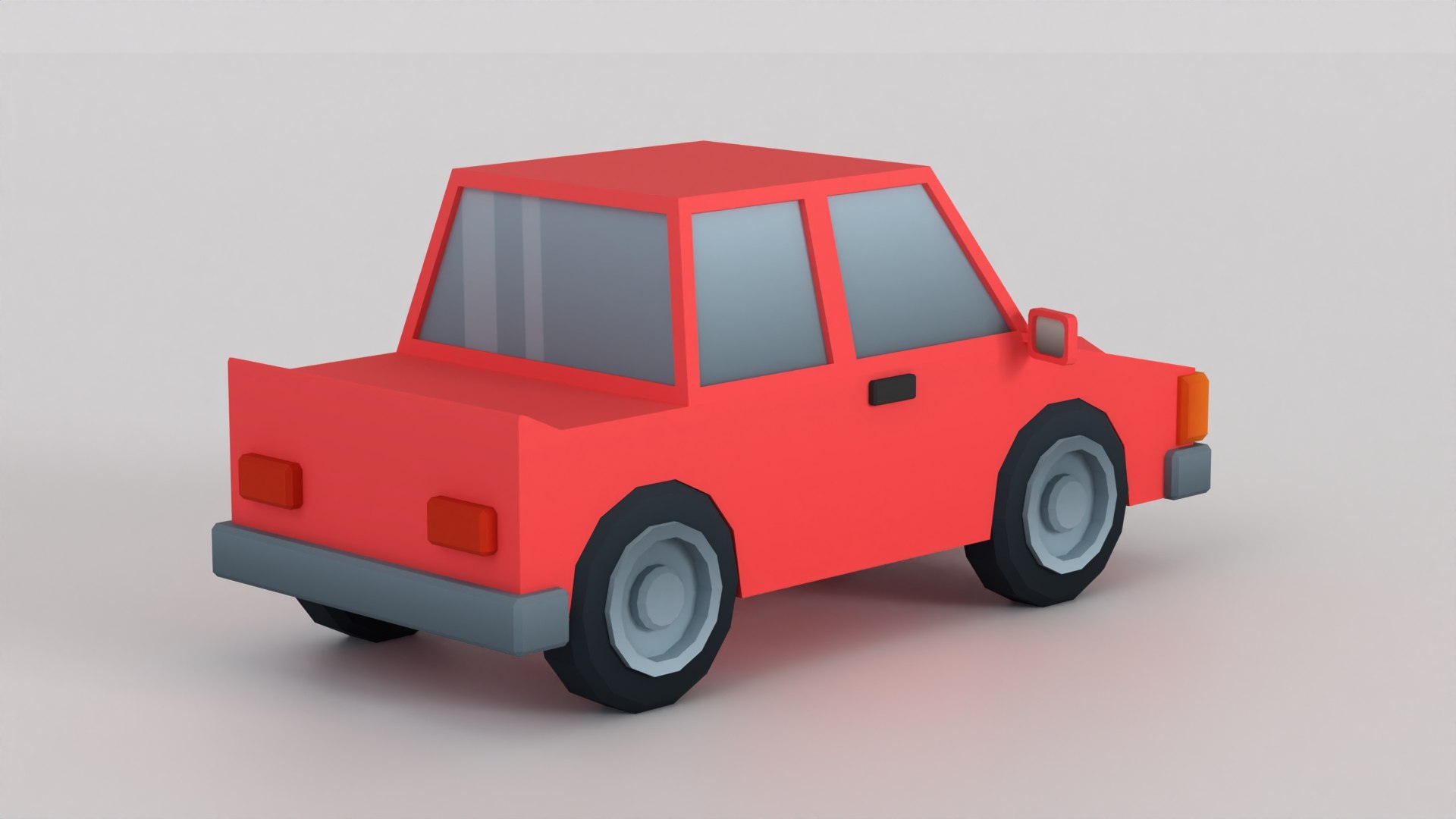 3D Cartoon Low Poly Car 02 - Sedan - TurboSquid 2239232