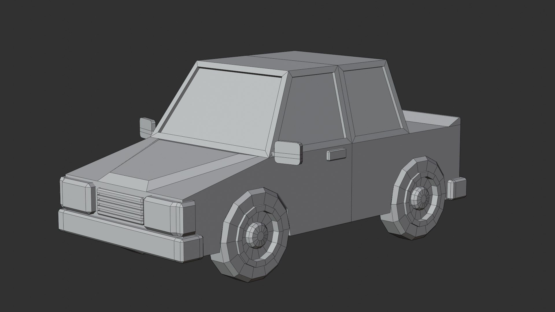 3D Cartoon Low Poly Car 02 - Sedan - TurboSquid 2239232