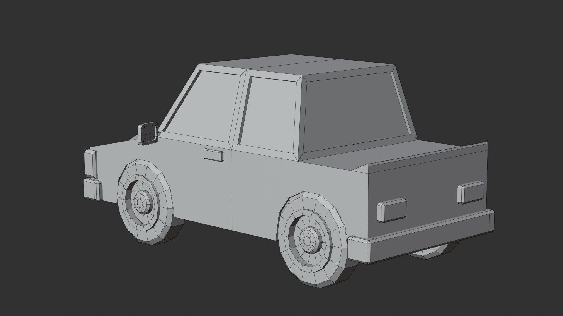 3D Cartoon Low Poly Car 02 - Sedan - TurboSquid 2239232