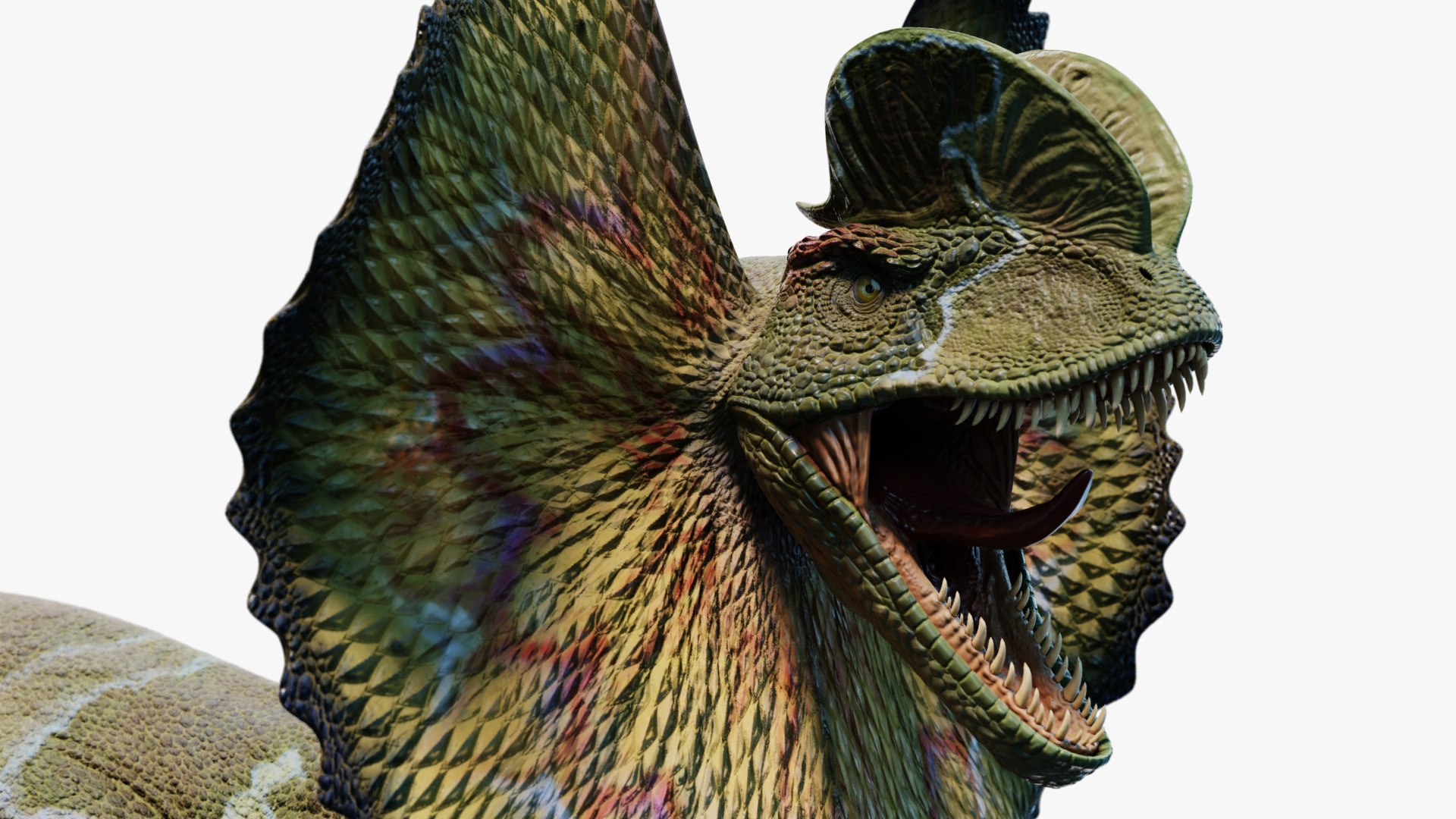 Dilophosaurus Rigged Animation Model - TurboSquid 1313424