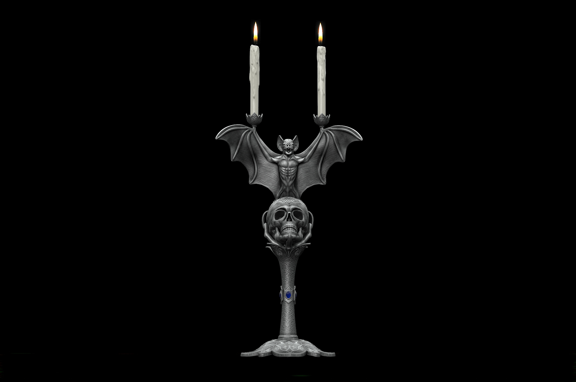 modelo 3d Candelabro Gótico - TurboSquid 1479671
