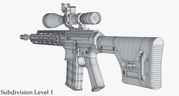 3D remington semi automatic sniper model - TurboSquid 1336888