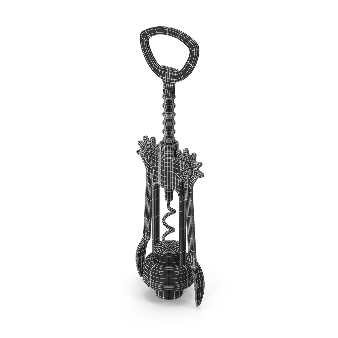3D Corkscrew With Cork 2 Model - TurboSquid 2123345