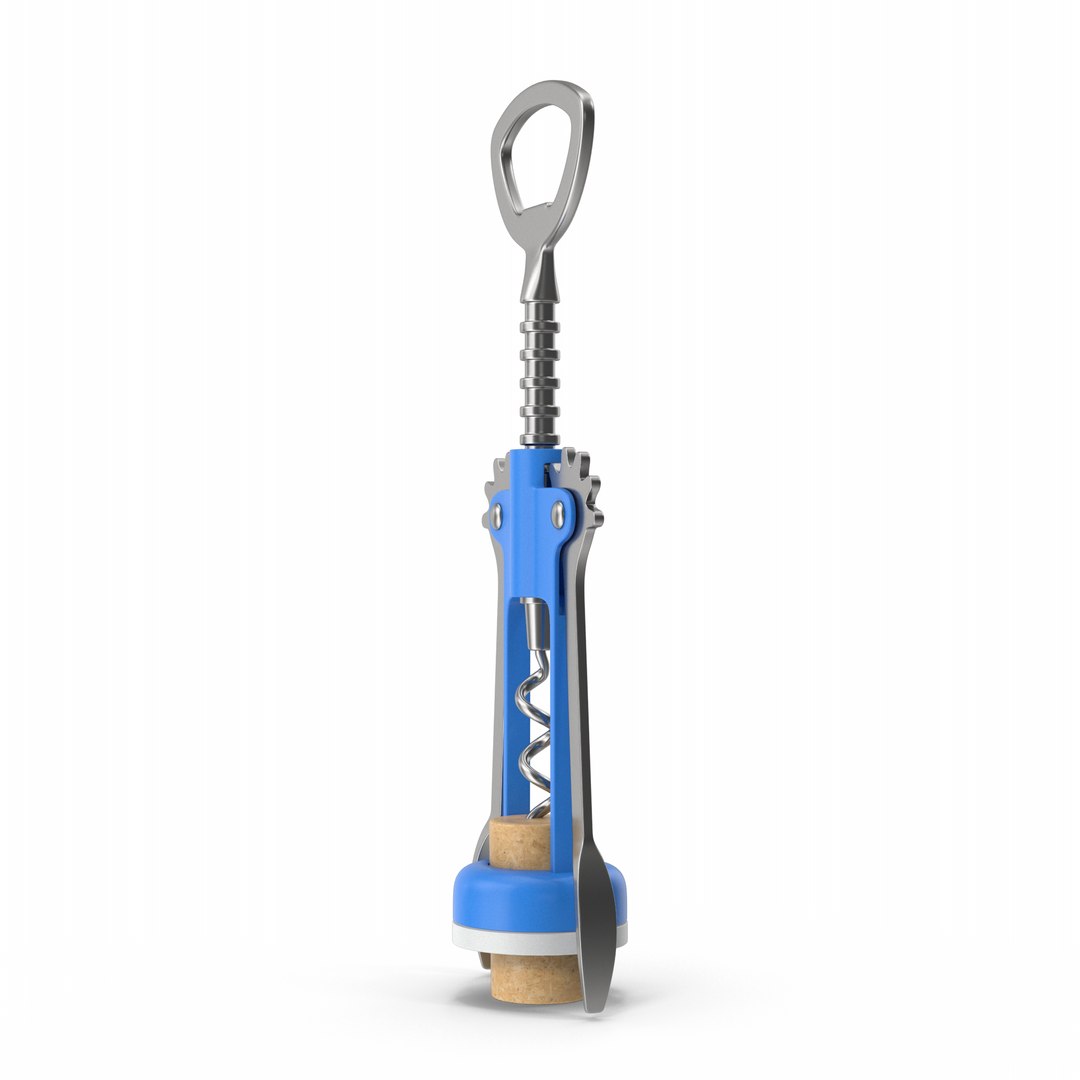 3D Corkscrew With Cork 2 model - TurboSquid 2123345