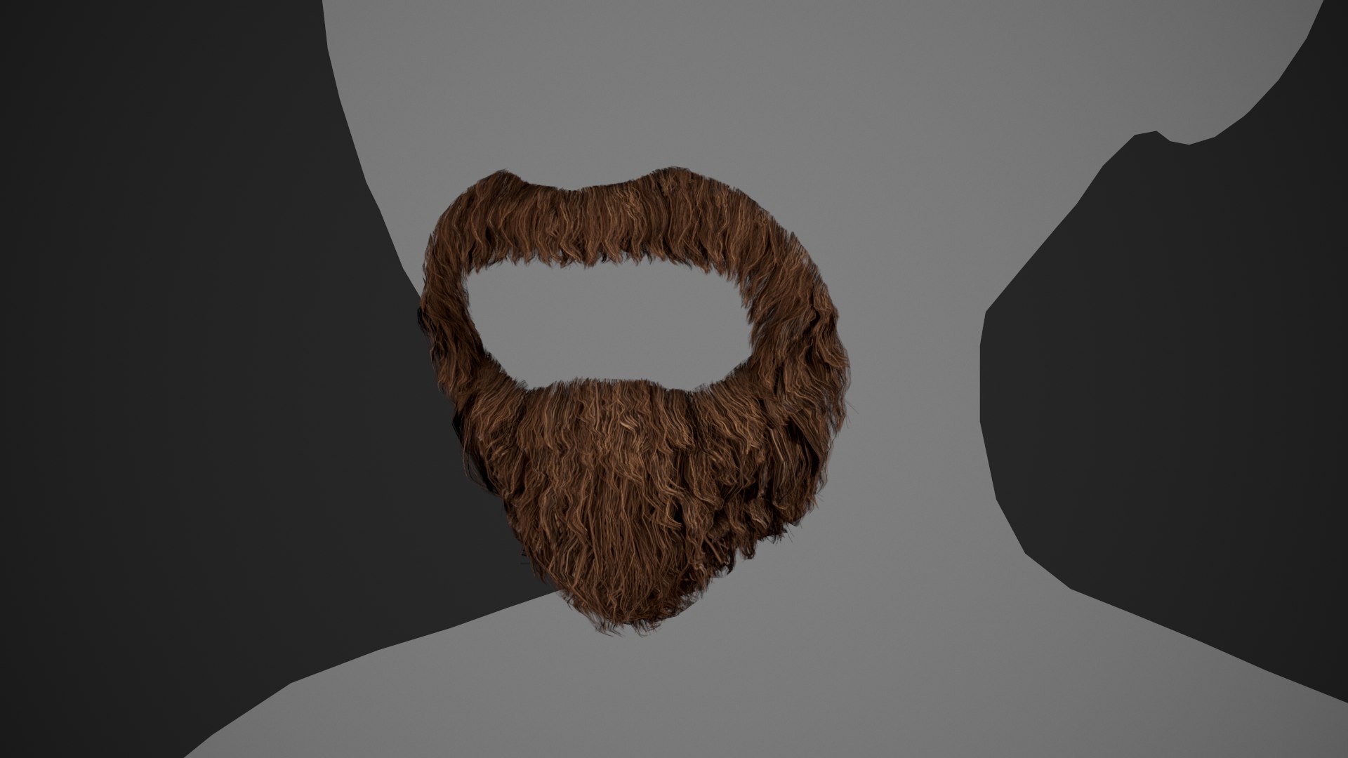 Facial Hair Cards Style 4 - Circle Beard Model - TurboSquid 1983507