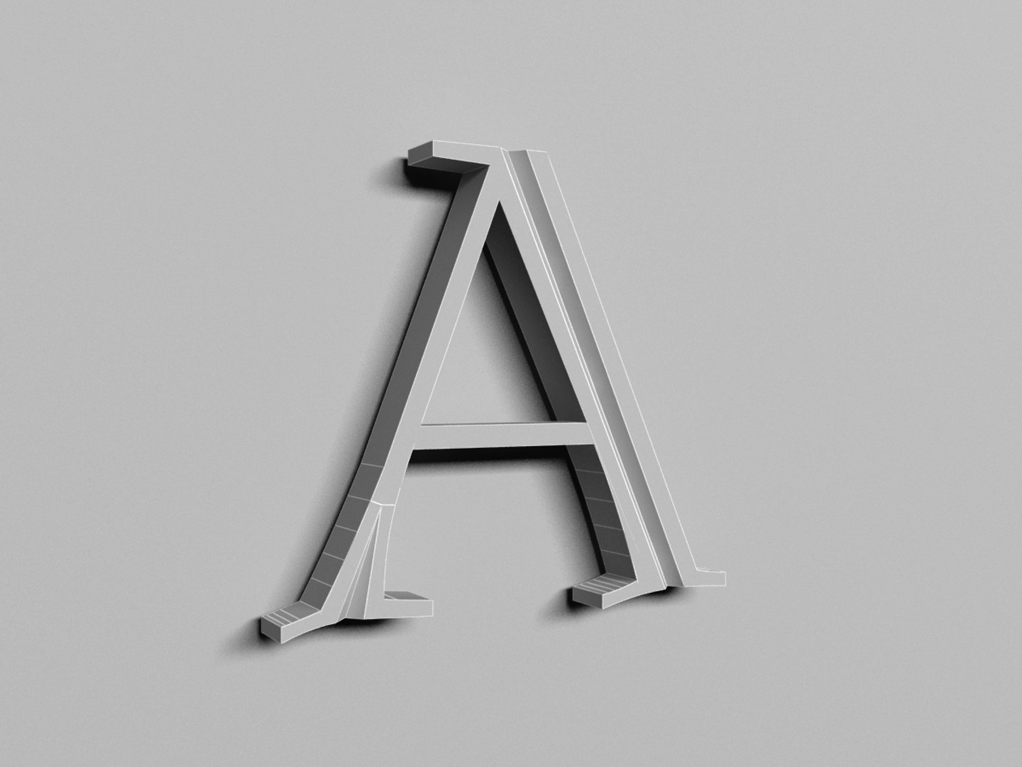3ds Max Font Letters
