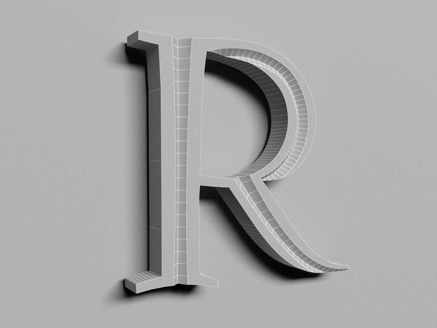 3ds Max Font Letters