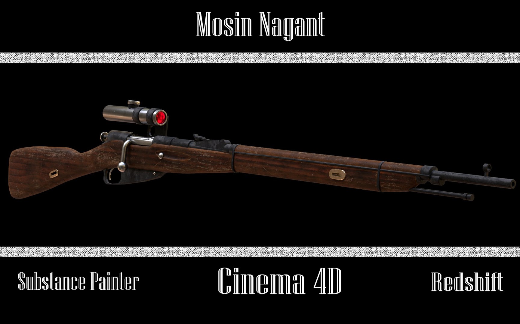 modelo 3d mosin nagant UPDATED - TurboSquid 1927530