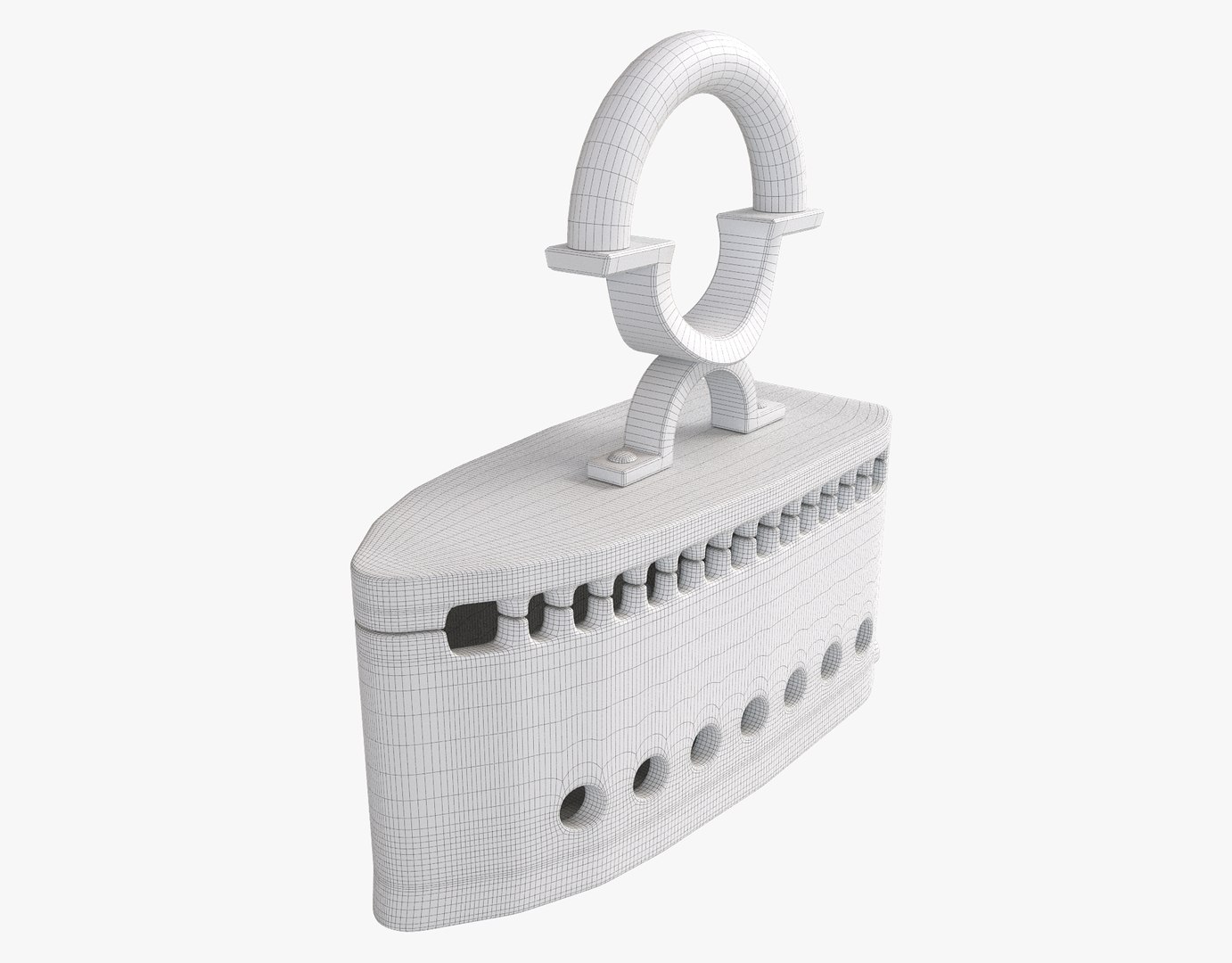 3D Antique Iron Covered With Rust Model - TurboSquid 2070595