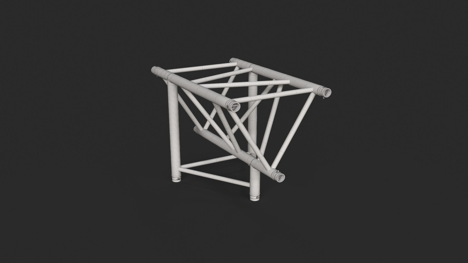 3D triangular truss corners - TurboSquid 1227376