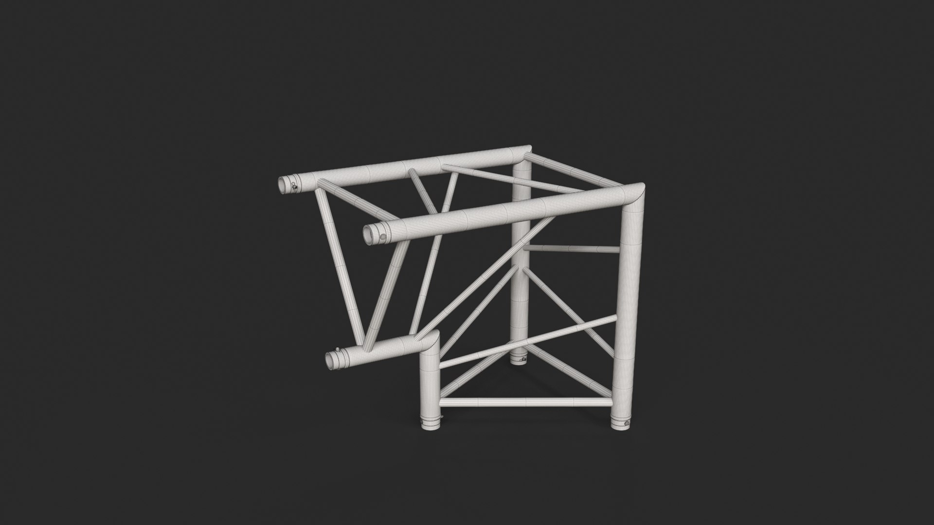 3D triangular truss corners - TurboSquid 1227376