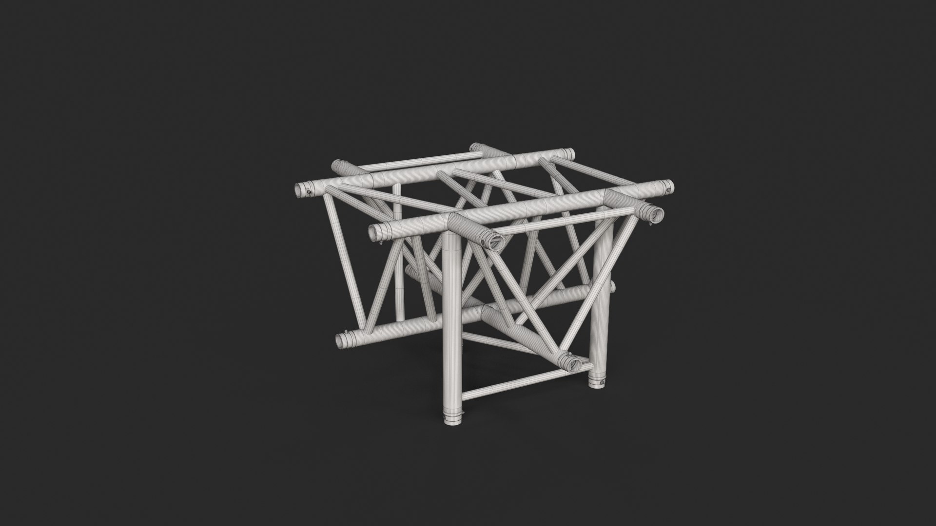 3D triangular truss corners - TurboSquid 1227376