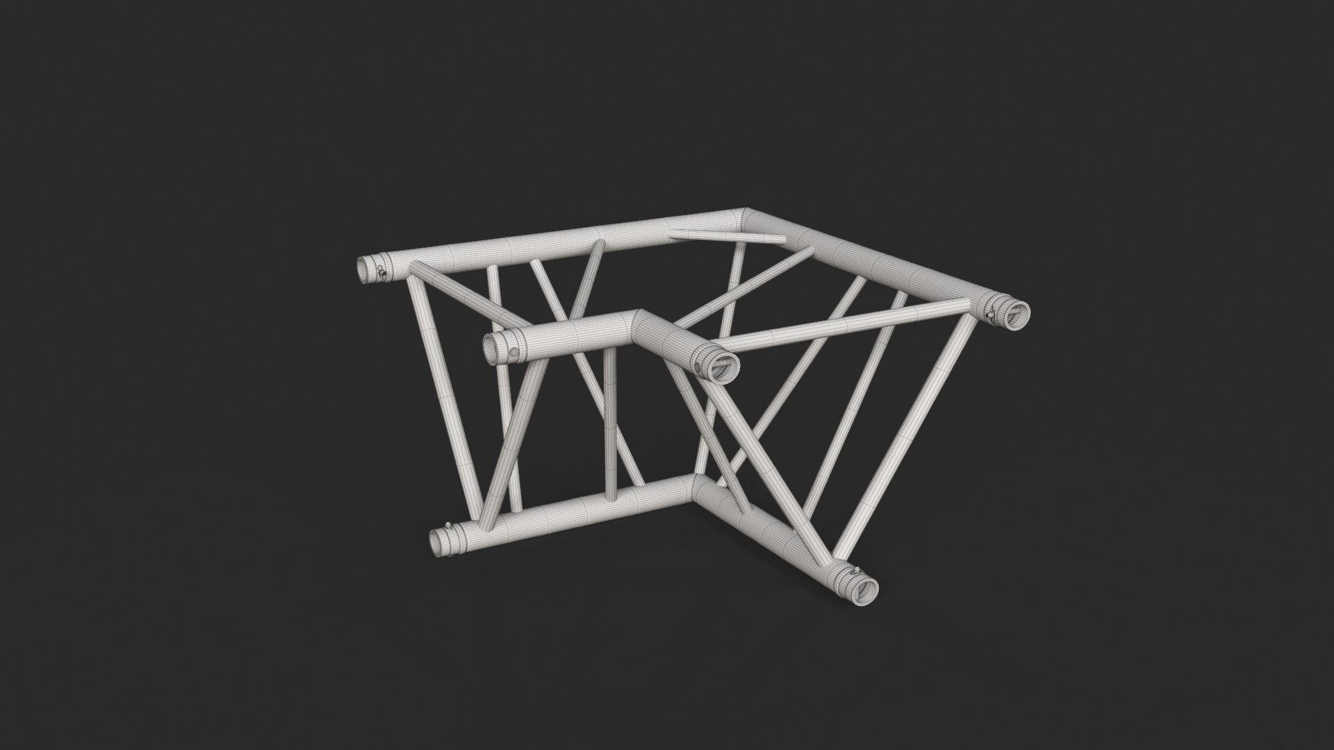 3D triangular truss corners - TurboSquid 1227376