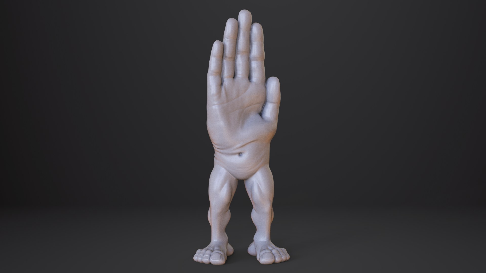 Hand Monster Character - Open Palm Hand Gesture 3D - TurboSquid 2511596