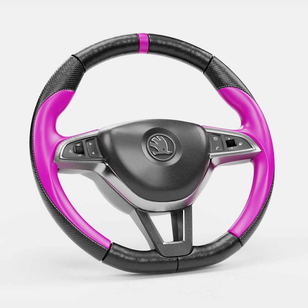 3D Pink Cover Steering Wheel - TurboSquid 2191021