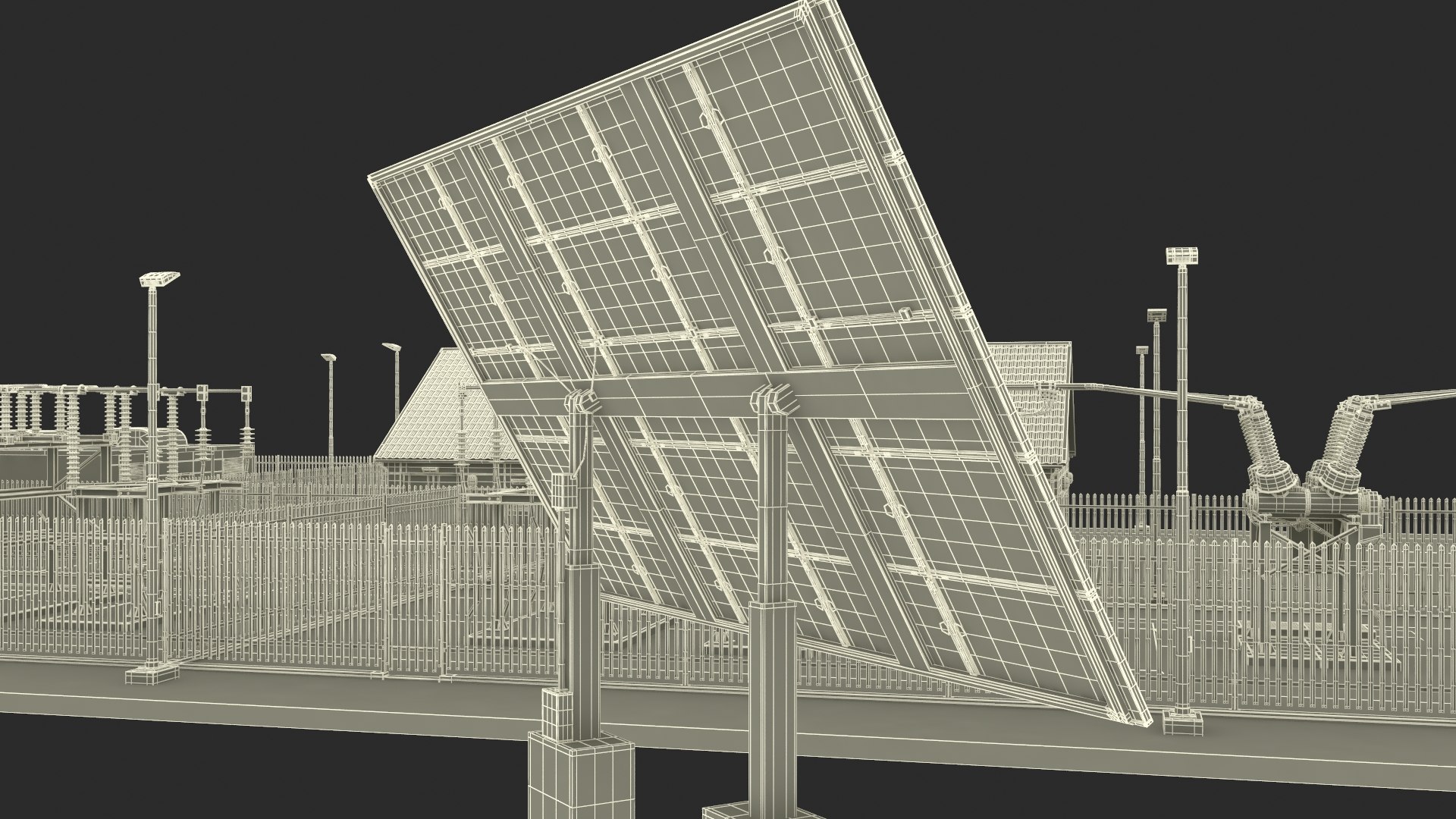 Solar Power Station 3D - TurboSquid 2290762