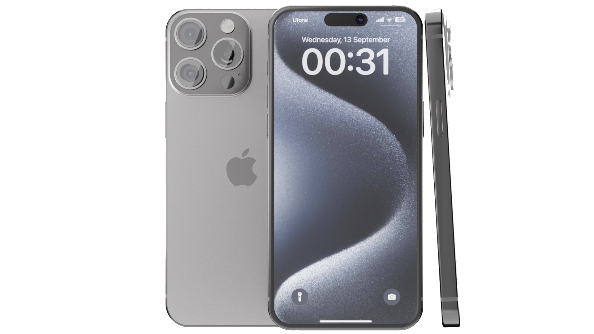 3D Apple IPhone 15 Pro Max Natural Titanium - TurboSquid 2138795