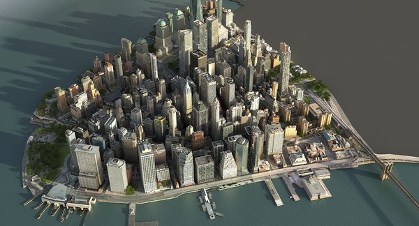 Manhattan lower 3D model - TurboSquid 1385166