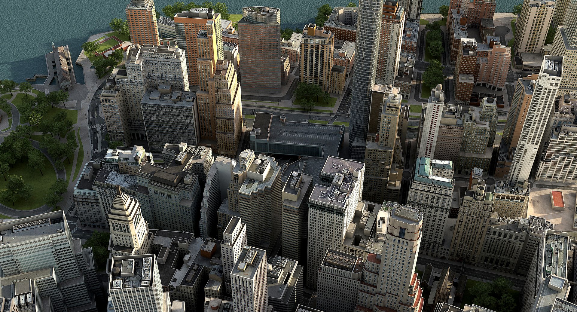 Manhattan lower 3D model - TurboSquid 1385166