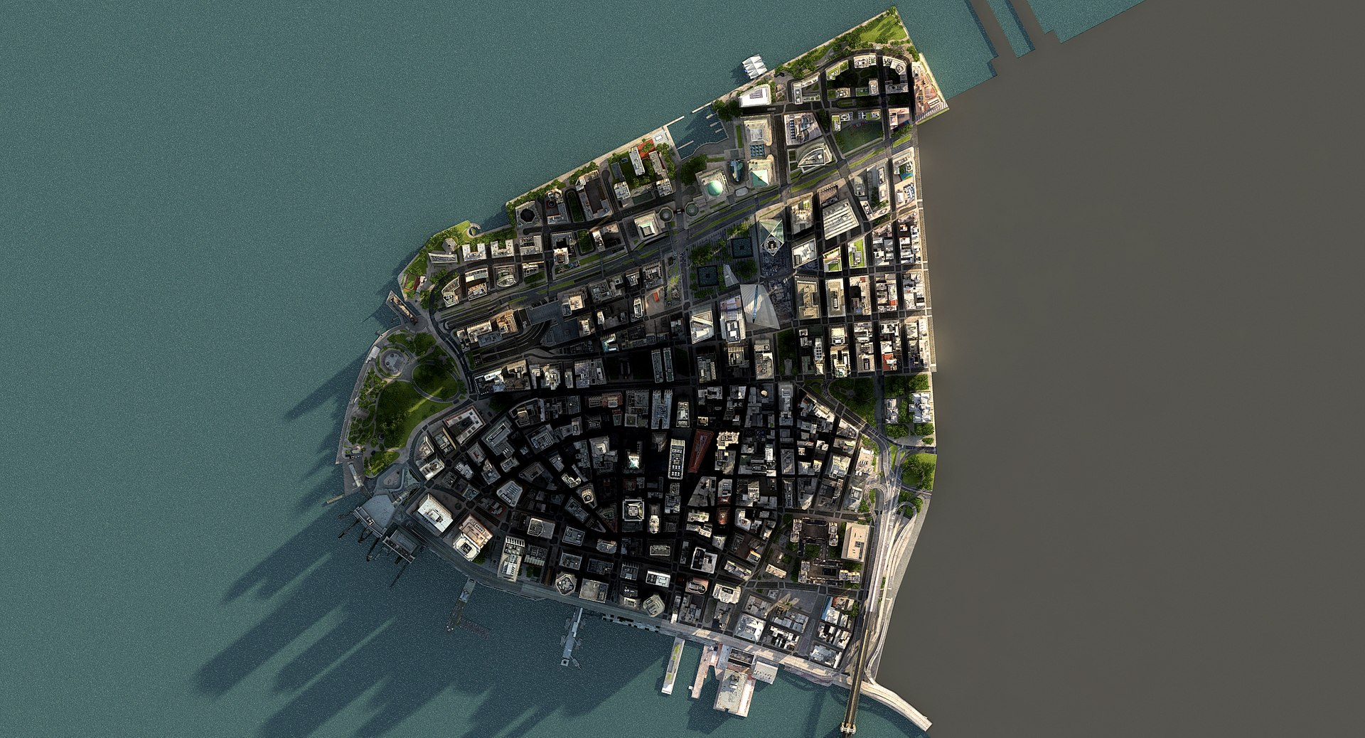 Manhattan lower 3D model - TurboSquid 1385166