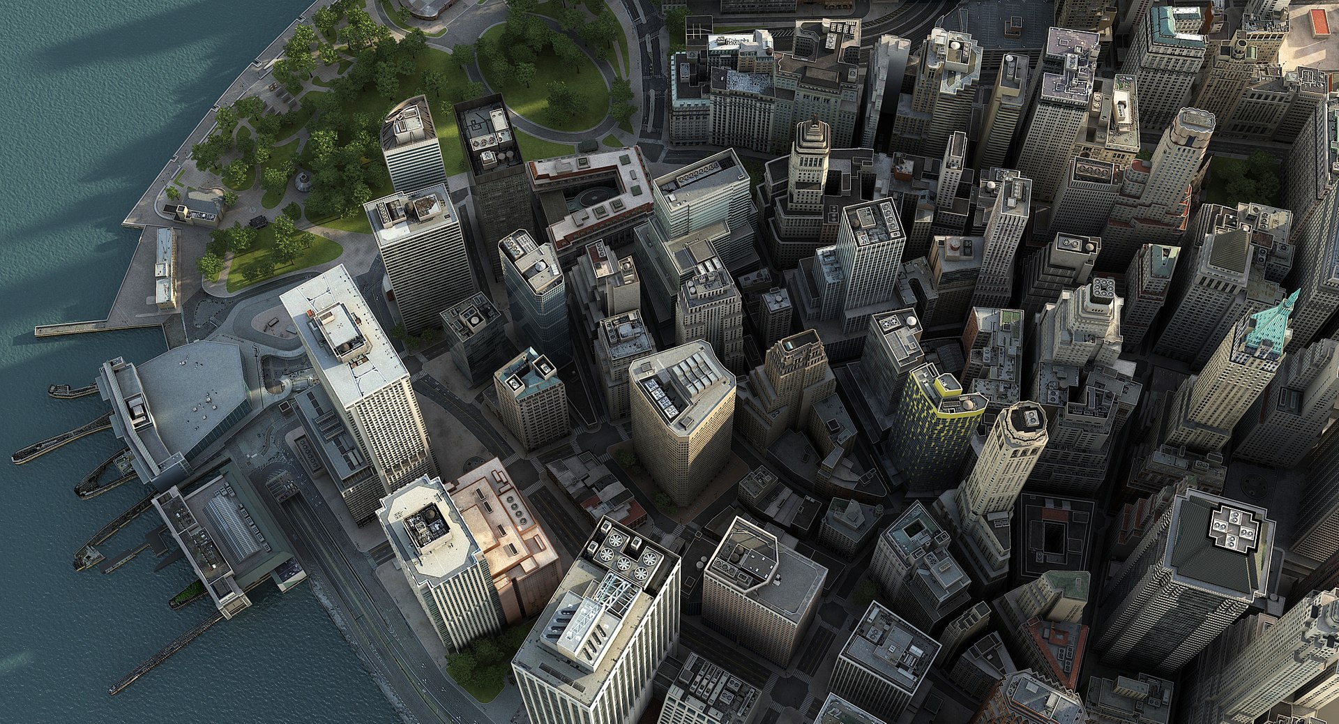 Manhattan lower 3D model - TurboSquid 1385166