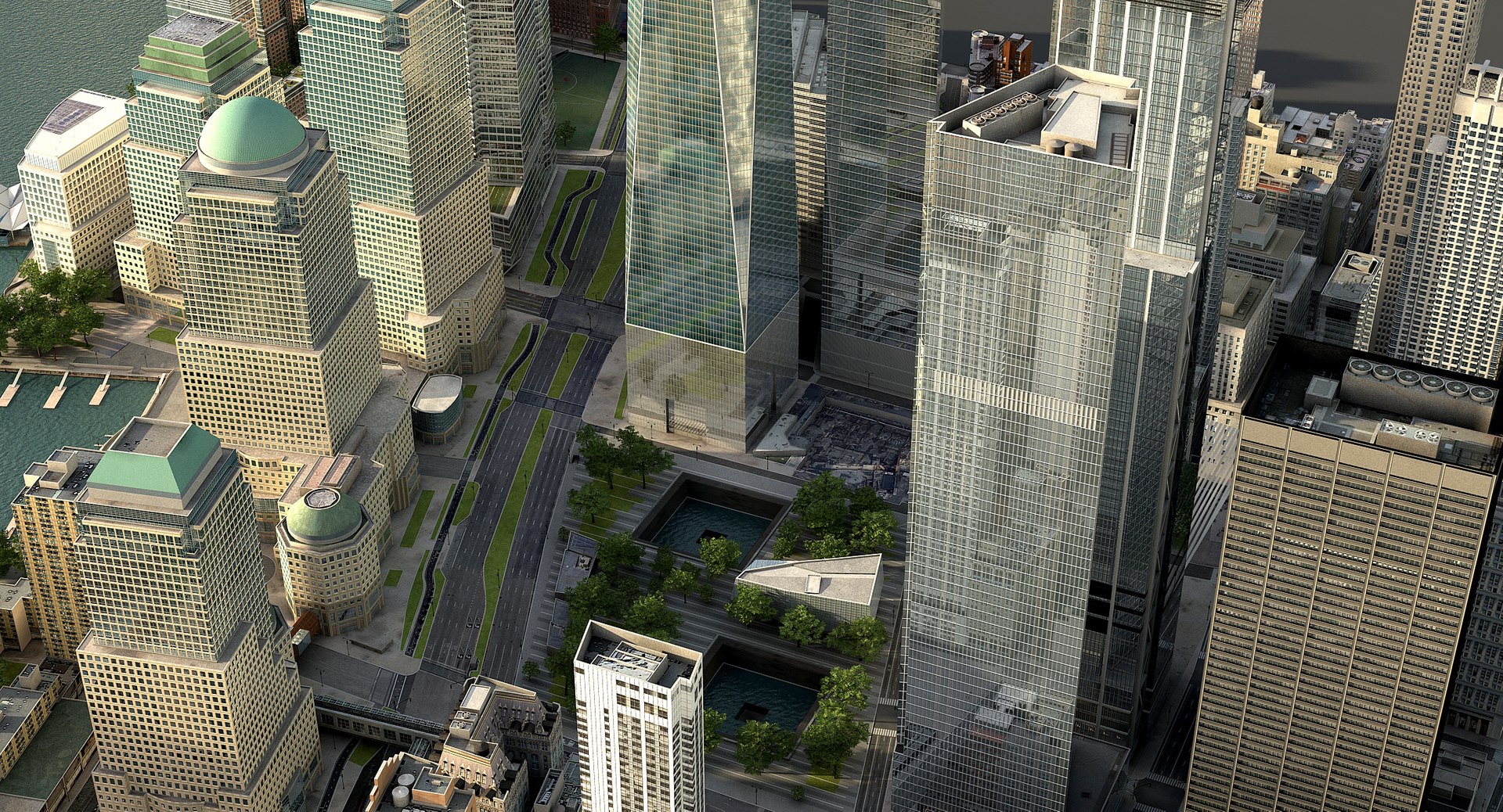 Manhattan lower 3D model - TurboSquid 1385166