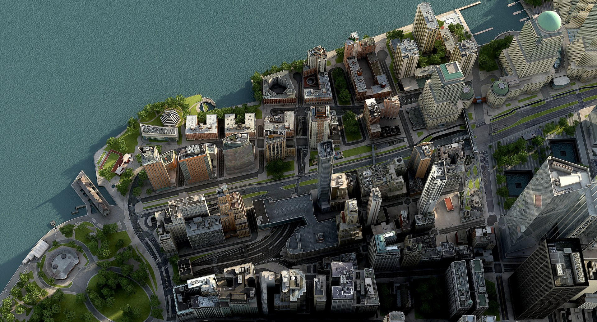 Manhattan lower 3D model - TurboSquid 1385166