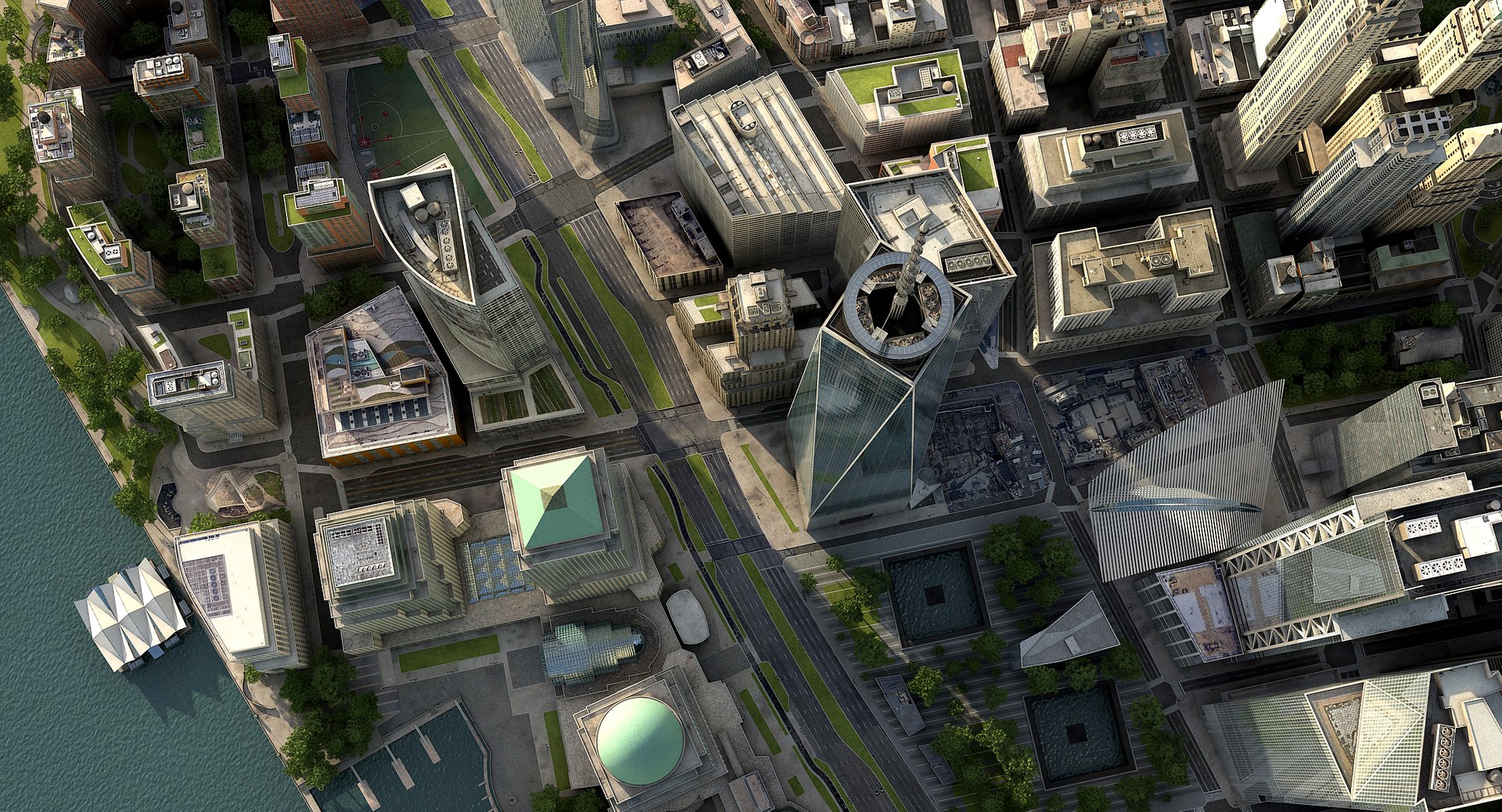 Manhattan lower 3D model - TurboSquid 1385166