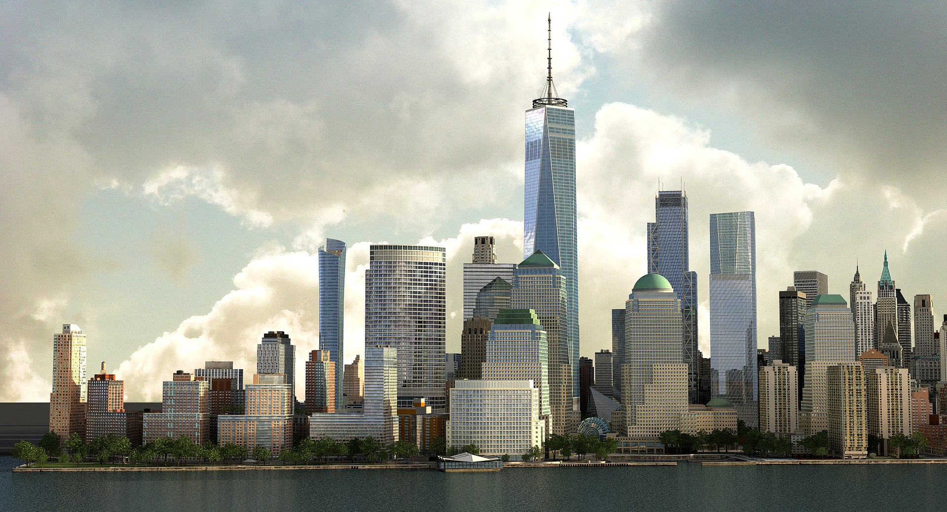 Manhattan lower 3D model - TurboSquid 1385166